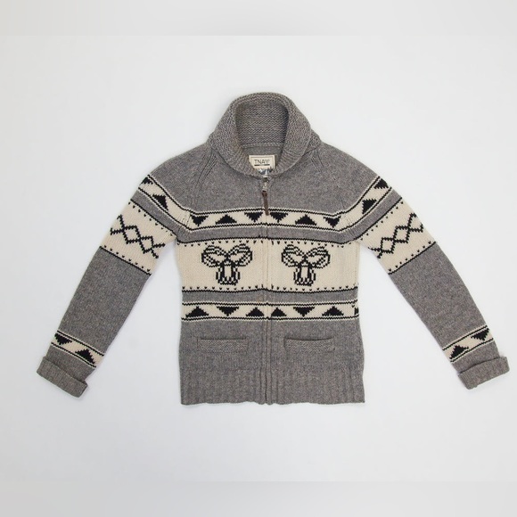 TNA | Sweaters | Aritzia Tna Lambswool Cowichan Zip Sweater | Poshmark